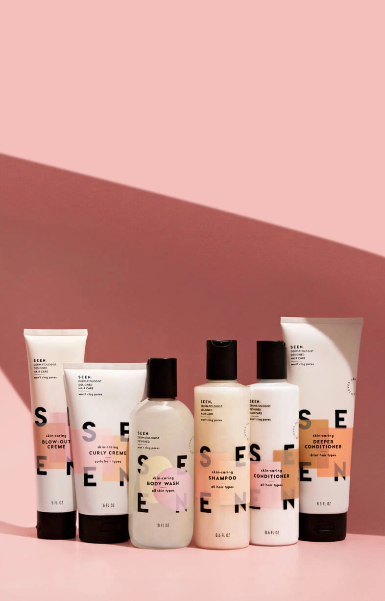 SEEN: Dermatologist Designed Luxury Hair Care - Won't Clog Pores